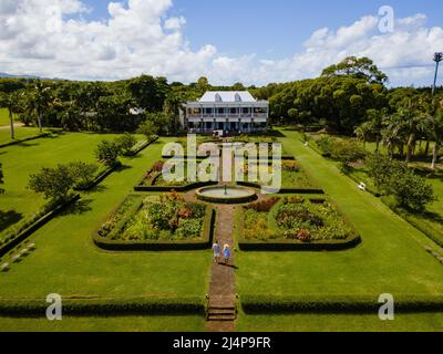 Le Chateau de Bel Ombre Mauritius, old castle in tropical garden in ...