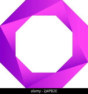 Divided basic shape geometric icon, logo. Stock vector illustration ...