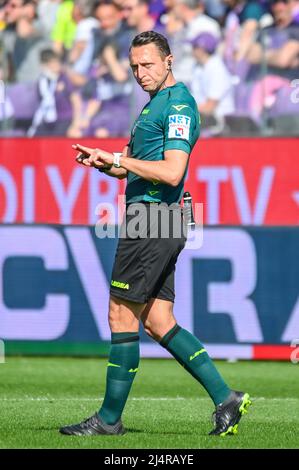 The referee Mr. Rosario Abisso during VAR the Serie A Enilive soccer ...