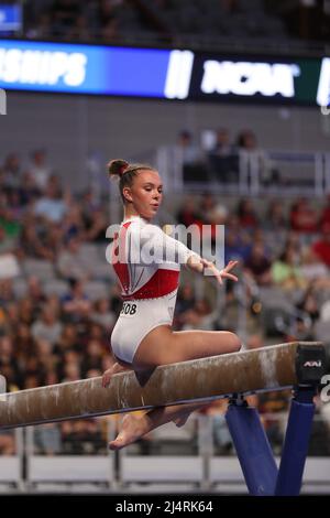 April 16, 2022: University of Utah sophomore Jaylene Gilstrap during ...