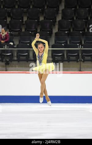 Mariia SENIUK (ISR), during Women Free Skating, at the ISU World Junior ...