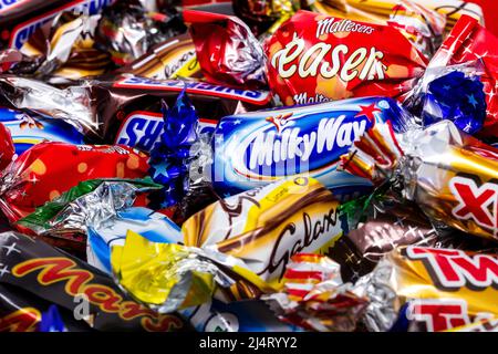 Mars celebrations, Twix,wrapped sweet,confectionery,close up,macro ...