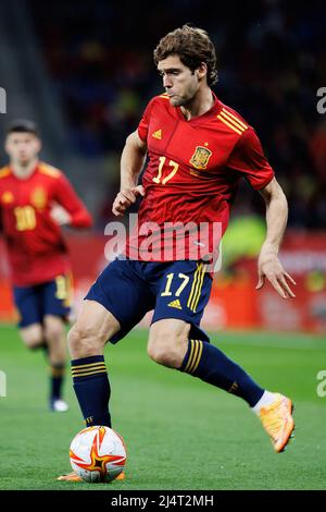 Marcos Alonso of Barcelona in action during the Champions League Group ...