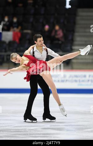 Phebe BEKKER & James HERNANDEZ (GBR), during Junior Ice Dance Free ...