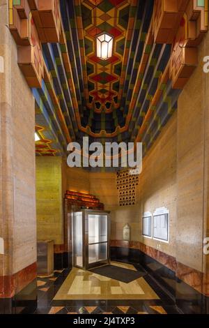 Interior of the art-deco Guardian Building in Detroit, Michigan Stock ...