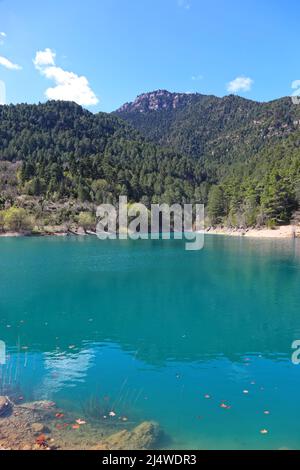 landscape of lake Tsivlou Achaia Peloponnese Greece Stock Photo - Alamy