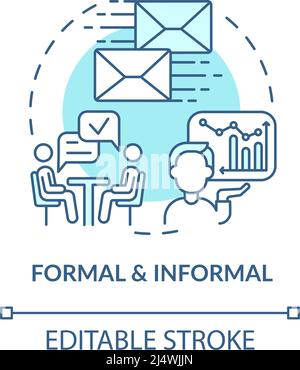 Formal and informal concept icon Stock Vector Image & Art - Alamy