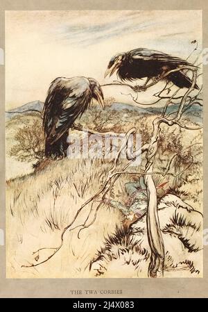 From the Ballad ' THE TWO CORBIES ' (The Three Raven) that appeared in ...