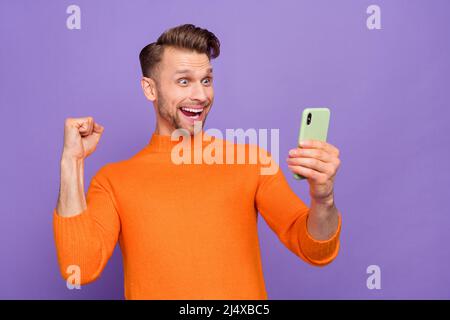 Photo of overjoyed crazy young blogger girl see many likes on her new ...