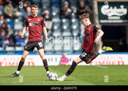 midfielder Tom Crawford (22) of Hartlepool United during the Sky Bet League 2 match between ...