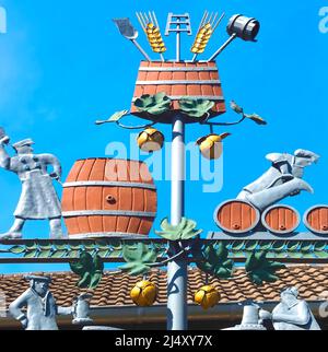 Mast of the Bolten beer brewery in Korschenbroich Neersbroich in ...