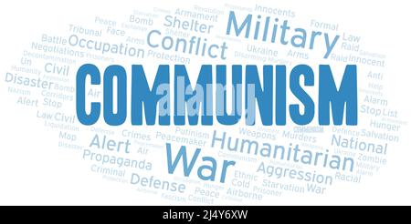 Communism word cloud concept. Vector illustration Stock Vector Image ...