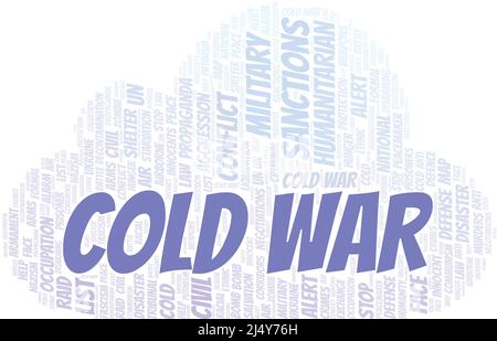 Cold war word cloud concept. Collage made of words about cold war ...