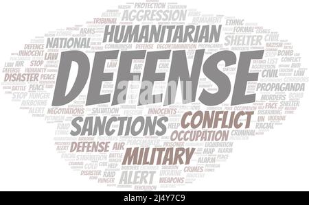 Defense word cloud. Vector made with text only Stock Vector Image & Art ...