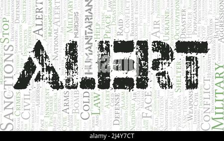 Alert word cloud. Vector made with text only Stock Vector Image & Art ...