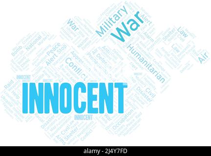 Innocent word cloud. Vector made with text only Stock Vector Image ...