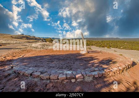Reconstruction of a Native American Pueblo Indian Kiva at the Pecos ...