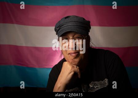 Marietta, Georgia, USA. 18th Apr, 2022. Monica Helms created the pink ...