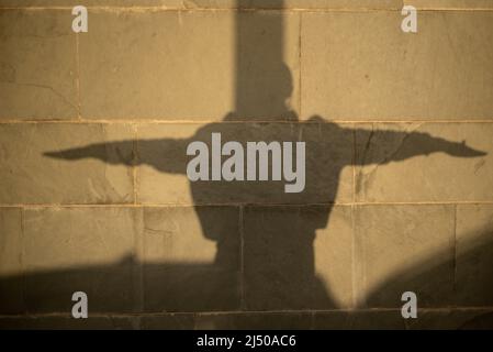 Young female health related poses with shadows Stock Photo - Alamy