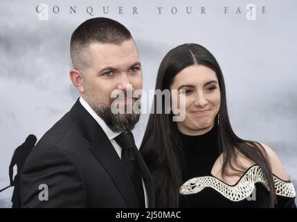 (L-R) Robert Eggers and Alexandra Shaker arrives at THE NORTHMAN Los ...