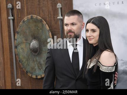 (L-R) Robert Eggers and Alexandra Shaker arrives at THE NORTHMAN Los ...