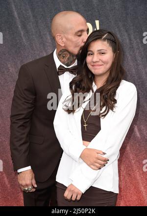 Joseph Lucero and daughter Brooklyn Lucero walking on the red carpet at ...