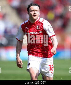 Rotherham United's Ollie Rathbone during the Sky Bet Championship match ...