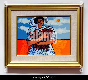 Canvas Screen print by Candido Bido, typical of his style with bright ...