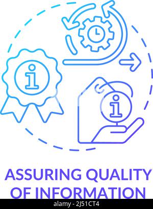 Quality assurance blue gradient concept icon Stock Vector Image & Art ...