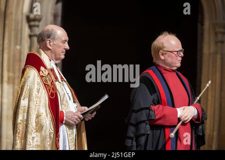 The Right Reverend David Conner KCVO welcomes members of the Royal ...