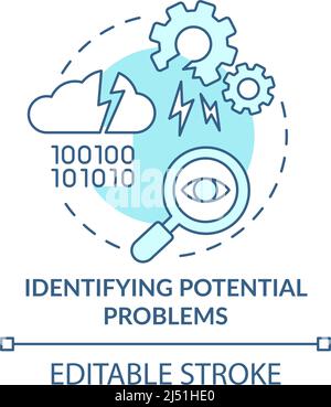 Identifying potential problems concept icon Stock Vector Image & Art ...
