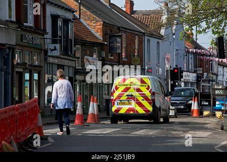 Hallgate in the village of Cottingham, East Yorkshire, England UK Stock ...