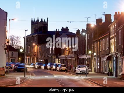 The High Street in Market Weighton, East Yorkshire, England UK Stock ...