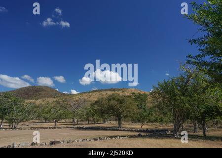 Ponce, Puerto Rico, USA: Main plaza at the Tibes Indigenous Ceremonial ...
