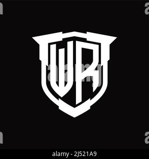 Initial letter wr logo or rw logo vector design template Stock Vector ...