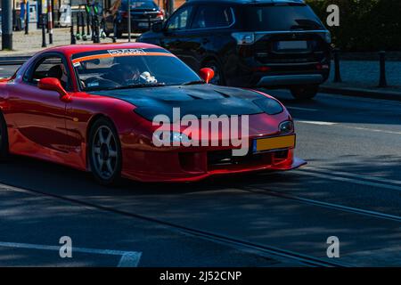 Wroclaw, Poland - May 2021: May cruising of old retro cars of Classic ...