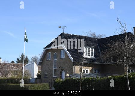 Hellerup/Copenhagen/Denmark/19 April 2022/. Embassy of Pakistani in ...