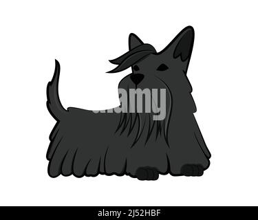 Fluffy mustache icon. Simple illustration of fluffy mustache vector ...