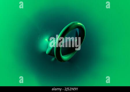 Neck, knot and lip of an inflated blue balloon Stock Photo - Alamy