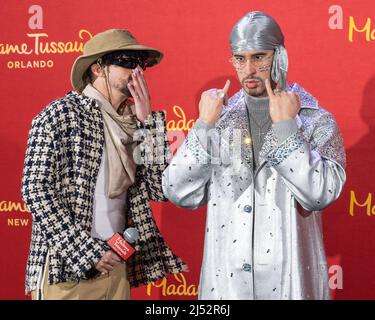 Benito Antonio Martinez Ocasio (aka Bad Bunny), left, and Adam Sandler ...