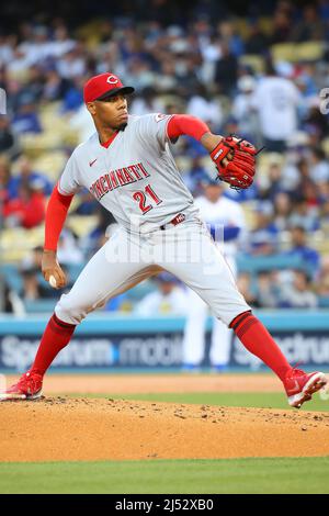 Cincinnati Reds pitcher Hunter Greene throws during a baseball game ...