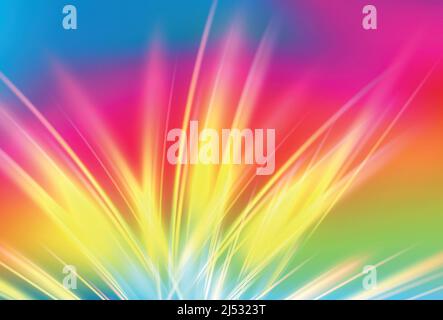 Rainbow refraction overlay, prism light effect, leak flare Stock Vector ...