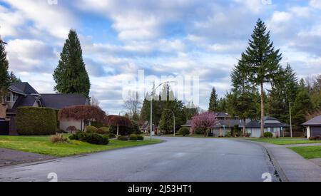 Fraser Heights, Surrey, Vancouver, BC, Canada. Street view in the ...
