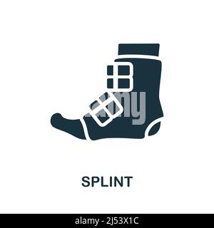 Splint line icon. Monochrome simple Splint outline icon for templates ...