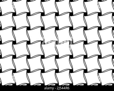 Geometric seamless pattern with intertwined bands. Wrapping paper ...