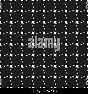 Geometric seamless pattern with intertwined bands. Wrapping paper ...