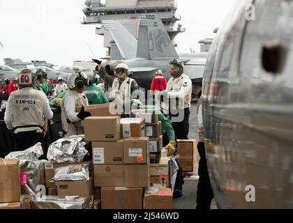 Sailors assigned to the "Bear Aces" of Airborne Command and Control ...