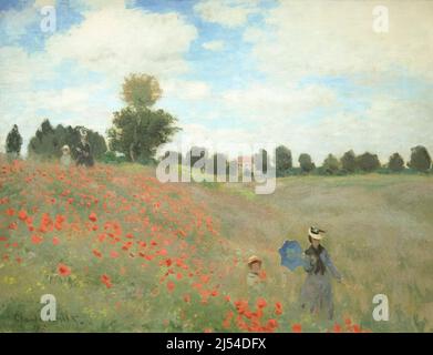 Poppy Field, Argenteuil by Claude Monet 1875 Stock Photo - Alamy