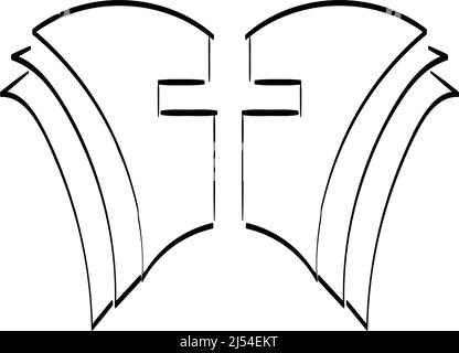 Christian Church Coloring Page for Kids Stock Vector Image & Art - Alamy