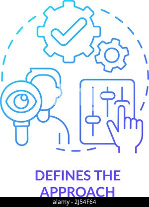 Stakeholder collaboration blue gradient concept icon. Teamwork for ...